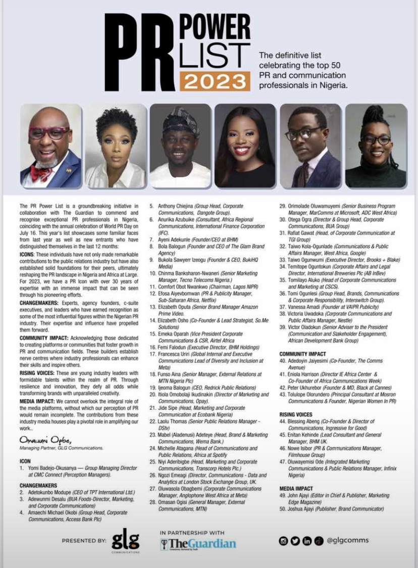 GLG Communications hosts spectacular World PR Day event celebrating ...